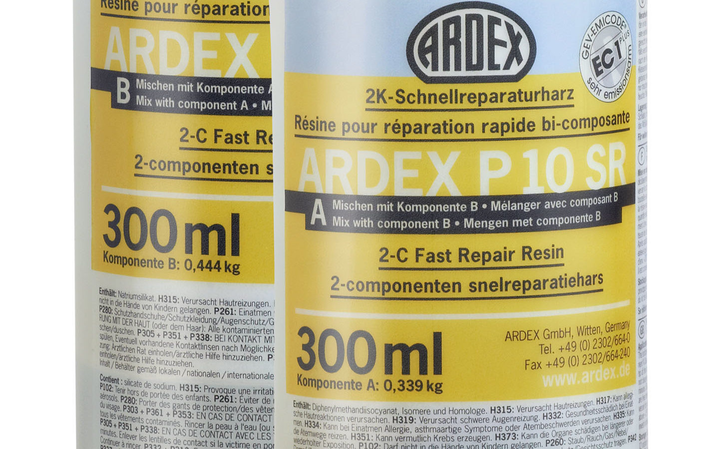 ARDEX P 10 SR - Pikakorjaushartsi betonipinnoille halkeamien täyttöön